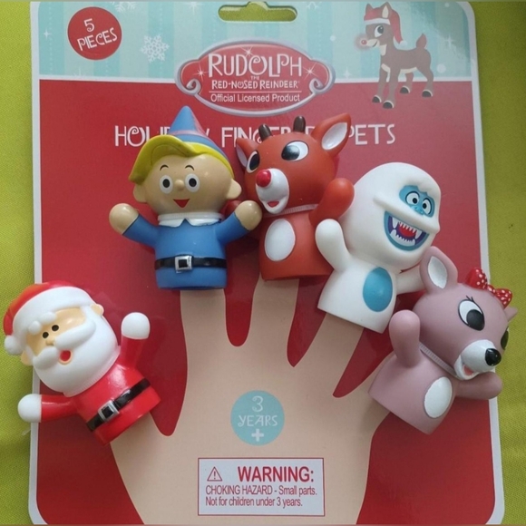 Toys | Rudolph The Red Nosed Reindeer Finger Puppets | Poshmark
